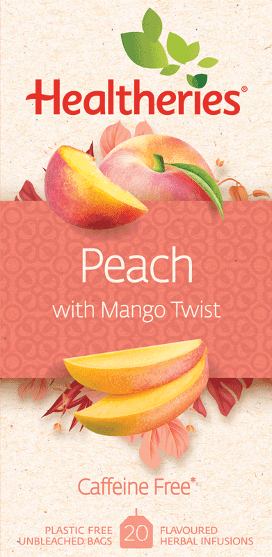 Peach and Mango Twist Tea | Fruit Tea | Healtheries NZ